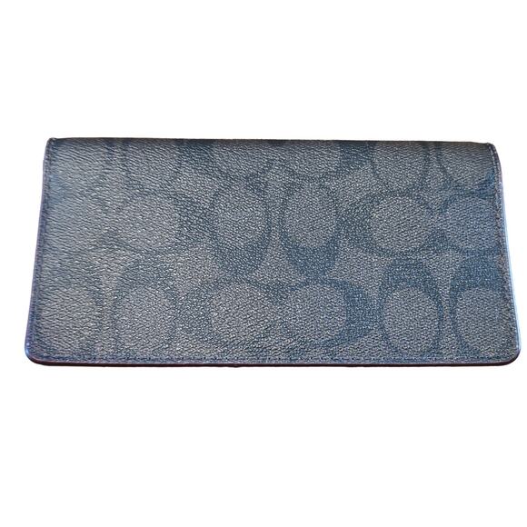 Coach | Bags | Coach Signature Checkbook Cover | Poshmark